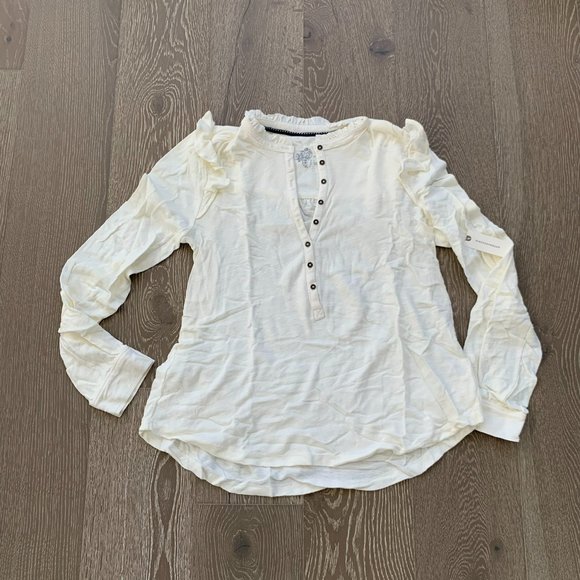 Pilcro and the Letterpress | Tops | Anthropologie Pilcro Henley Ruffle ...